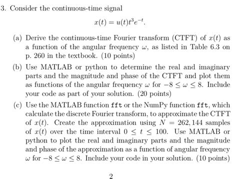All Of The Parts And Including Matlab Parts 3 Consider The