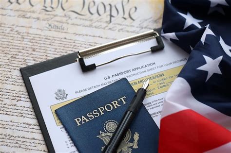 Premium Photo Department Of State Form Ds Application For A U S Passport Lies On Table And