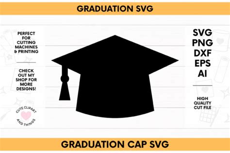 Graduation Cap Svg Graduation Svg Graphic By Cuteclipartandthings