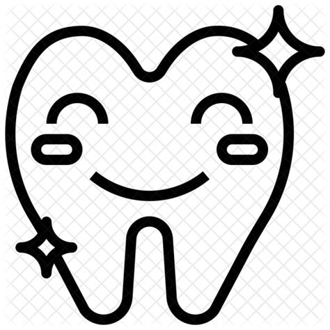 Healthy Teeth Icon Download In Line Style
