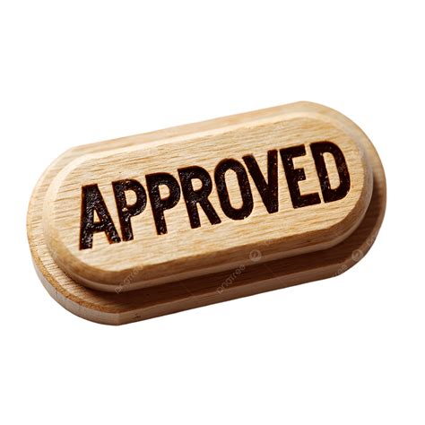 Wooden Approved Stamp Verification And Validation Concept Wooden Quot