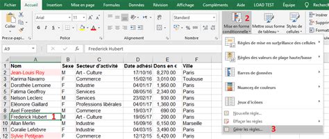 Cours Excel 2016 Mise En Forme Conditionnelle