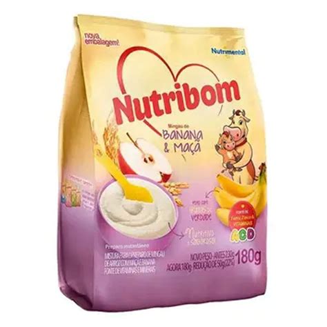 Mingau Nutribom SachÊ 180g Banana MaÇÃ Lavagnoli
