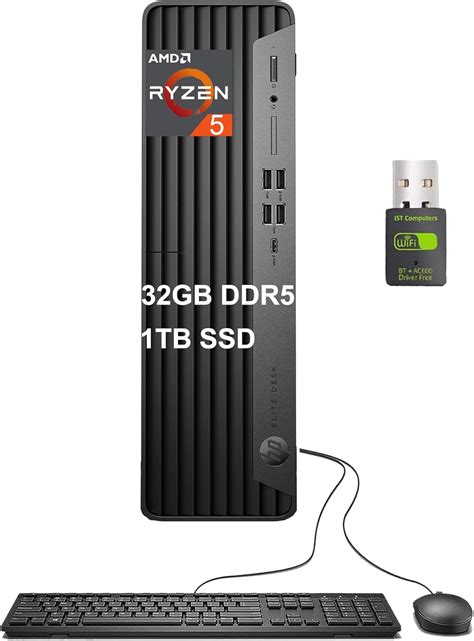 Amazon Com HP Elite SFF 805 G9 Business Desktop PC 32GB DDR5 RAM 1TB SSD AMD Ryzen 5 8500G