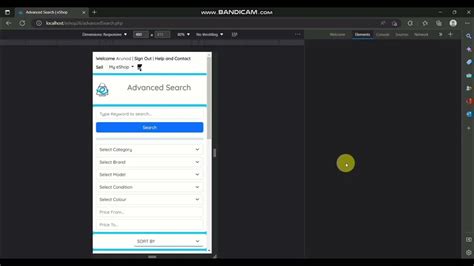 Design A Responsive Product Searching Page Using Html Css Javascript