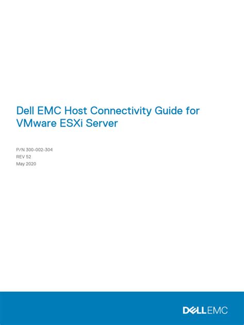 300 002 304 Host Connectivity Guide For Vmware Esxi Server Pdf