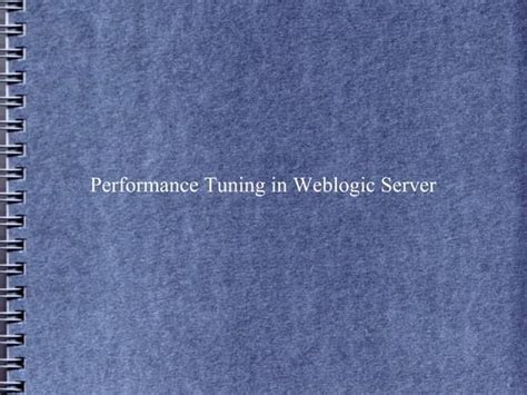 weblogic plugin ppt