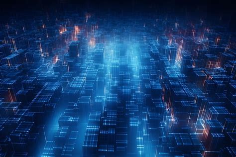 Premium Photo Scientific Smart Data Network