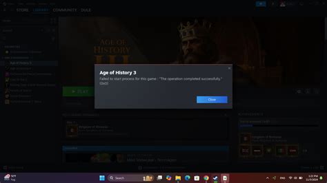 I Can T Open The Game Questions Age Of History