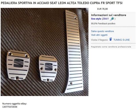 Накладки на педали — SEAT Leon (Mk II), 1,2 л, 2012 года | аксессуары ...