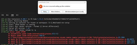 Error Spawn Eperm In Dev Container · Issue 7703 · Microsoftvscode