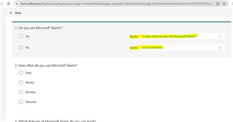 conditional logic in microsoft forms complete guide my survey help