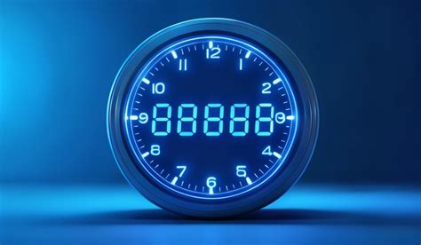 A Digital Clock With The Time Of 12 00 Premium Ai Generated Image