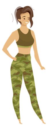 Best Premium Army Woman Illustration Download In PNG Vector Format