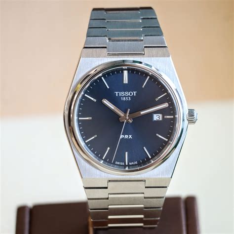Tissot Prx Quartz Watch Blue Dial Ref T137410 All Original Box Sl