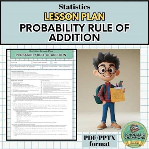 Probability Rules Statistics Lesson Plan Bundle By Scholastic Champions Probability Rules Statistics Lesson Plan Bundle By Scholastic Champions