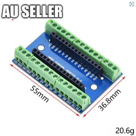 nano terminal adapter for the arduino nano v3 0 avr atmega328p au module board ebay australia