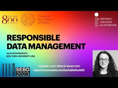 Free Video Responsible Data Management Ethics And Legal Compliance In Data Driven Systems