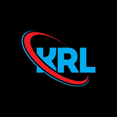 krl logotyp krl brev krl brev logotyp design initialer krl logotyp länkad med cirkel och