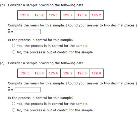 Solved A Compute The Upper And Lower Control Limits If
