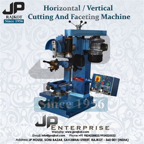 Electric Horizontal Vertical Combined Head Faceting Cutting Machine At Best Price In Rajkot