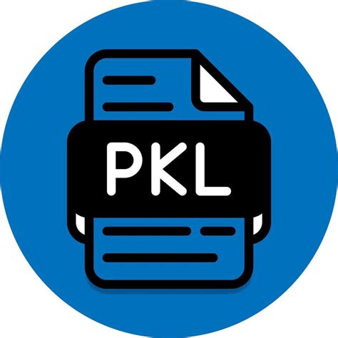 Pkl Document File Type Icon Format Files And Extension Icons In Black