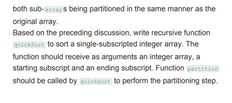 Solved 010 Quicksort The Recursive Sorting Technique