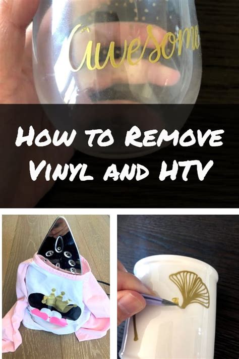 How To Remove Vinyl And HTV