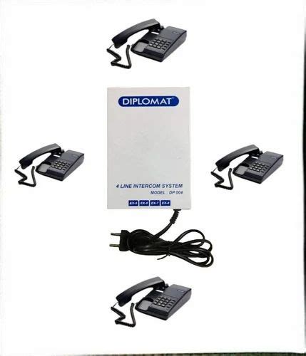 Navkar Systems Diplomat 004 4 Line Epabx System For 4 Line Intercommunication With 4 Beetel