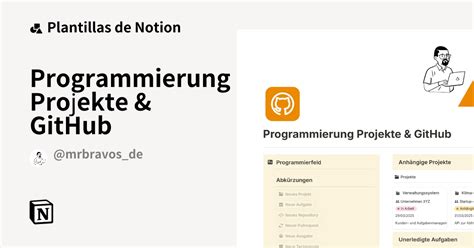 Plantilla Programmierung Projekte And Github Notion Marketplace