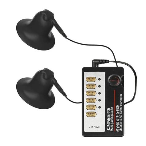 Double Electrode Breast Pump Sex Toys Sex Electric Shock Breast Massage Pulse Breast Pump