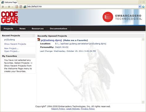 Kode Delphi Membuat Project Delphi Dengan Codegear Delphi