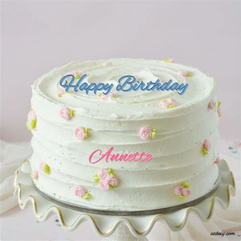 🎂 Happy Birthday Annette Cakes 🍰 Instant Free Download Cakeiy