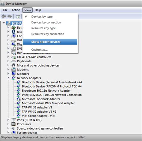 Computer And Internet Tricks How To Remove The Unwanted Network Adapters Via Device Manager