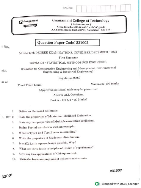 2023 Questions Ist Semester Pdf