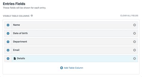 how to create a gravity forms table of entries gravitykit