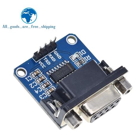 Max3232 Rs232 To Ttl Serial Port Converter Module Db9 Connector Max232 For Arduino Shopee