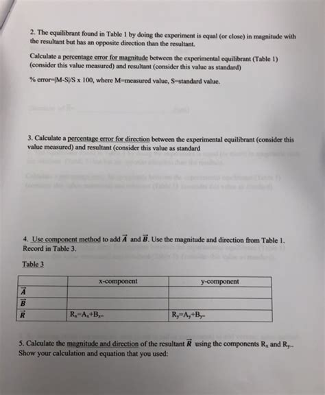 solved n072 sec tion name force table lab report table 2