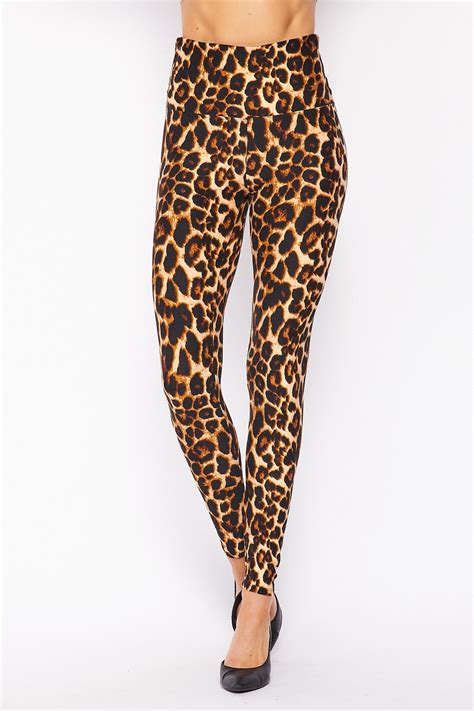 Buttery Smooth Bold And Beautiful High Waist Leopard Leggings Plus