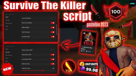 [updated🔪] survive the killer script pastebin 2023 autofarm auto
