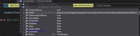 C Issearchable Not Recognized When Creating Azure Search Index Stack Overflow