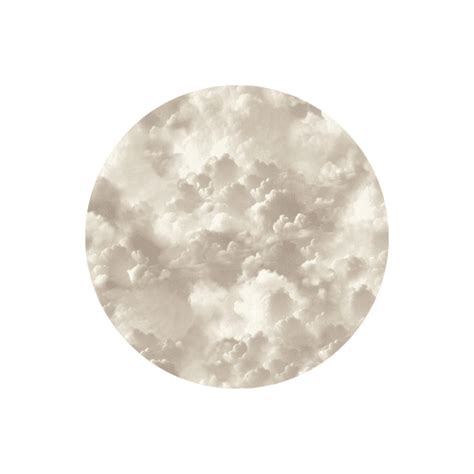 Luna Neutral Cloud Print Wallpaper Sample Rowen Homes