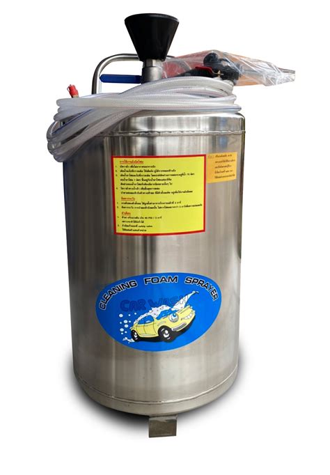 ถังฉีดโฟมสแตนเลสแท้ 80 L ทรงเตี้ย ร้านลำลูกกาเคมีภัณฑ์ บริษัท เอสพีพี โปรเกรท จำกัด