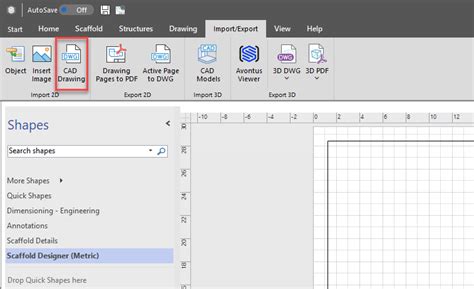 Exporting And Importing A 2d Drawing