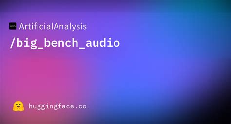 artificialanalysis big bench audio · datasets at hugging face