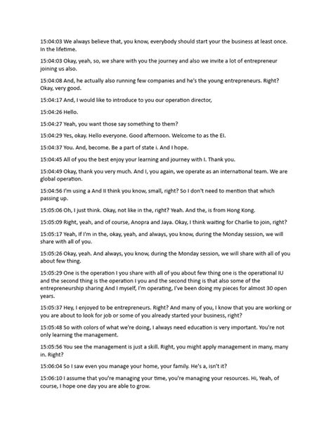 Transcript English Pdf Word Press Databases