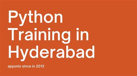 python training in hyderabad 1 ppt