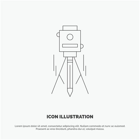 Laser Building Construction Level Tool Line Icon Vector 15313332 Vector Art At Vecteezy