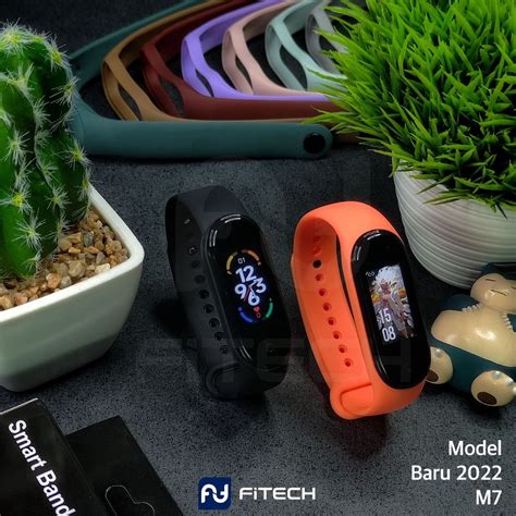 Jual [ Original Bergaransi ] Fitech M7 Custom Wallpaper Smart Watch Fitness Tracker Bluetooth