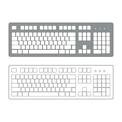 Keyboard Layout Vector Art Icons And Graphics For Free Download